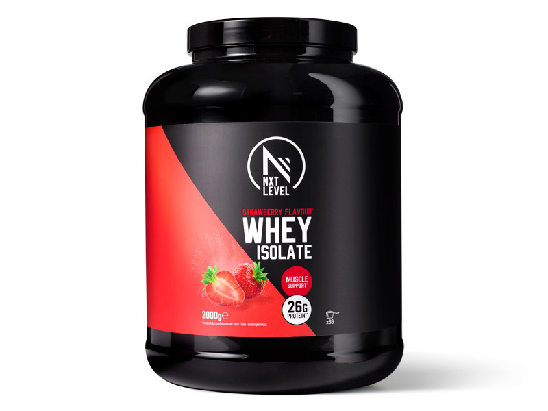 Whey Isolate Fraise - 2kg | Basic-Fit webshop