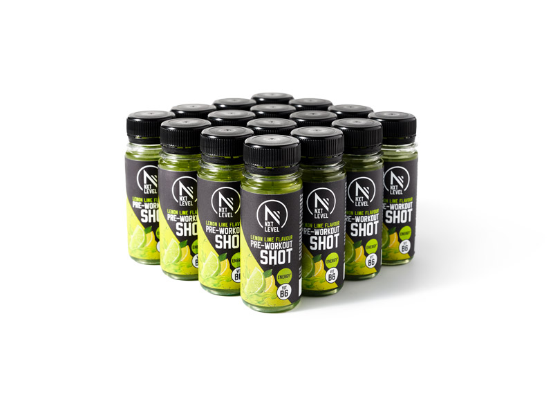 Pre workout shot - Lemon/Lime - 16 shots | Basic-Fit webshop