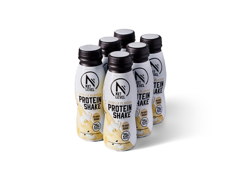 Protein Shake - Vanilla - 6 x 330 ml - 25 g | Basic-Fit webshop